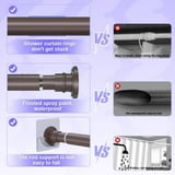 XIQIYY Bronze Shower Curtain Rod 28-48 Inches Adjustable Tension ...