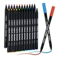 12/24 Colors/set Waterproof Colorfast Fabric Textile Marker Pen ...