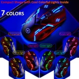 Rechargeable Wireless Gaming Mouse,2.4G LED Optical Silent Wireless ...