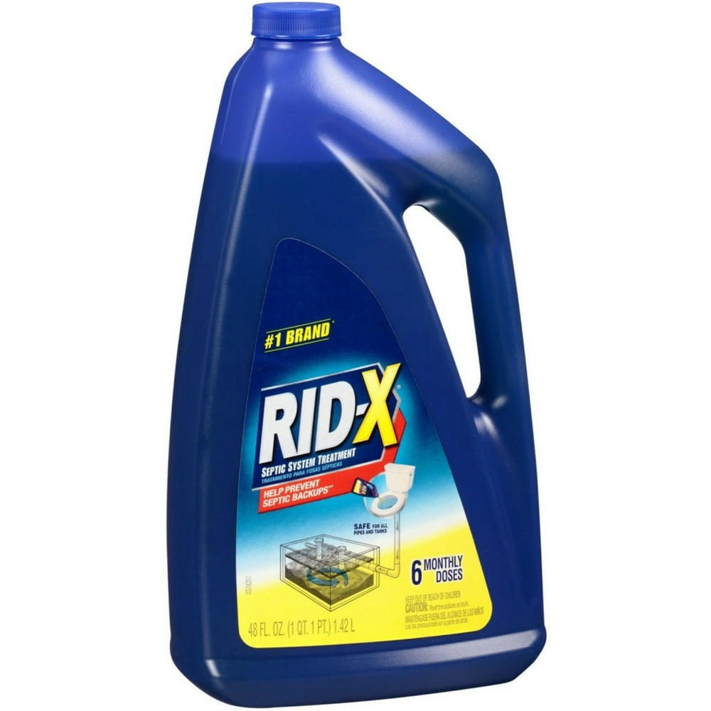 RID-X Septic Treatment, 6 Month Supply Of Liquid 48 oz (Pack of 3 ...