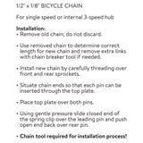 Bike Shop Single or 3-Speed Replacement Bicycle Chain - Walmart.com