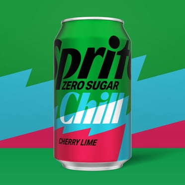 Sprite Zero Sugar Chill Soda Pop, Cherry Lime Flavor, 12 fl oz, 12 Pack ...