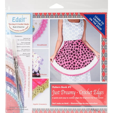 Edgit Piercing Crochet Hook & Book Set-Just Dreamy Crochet Edges ...