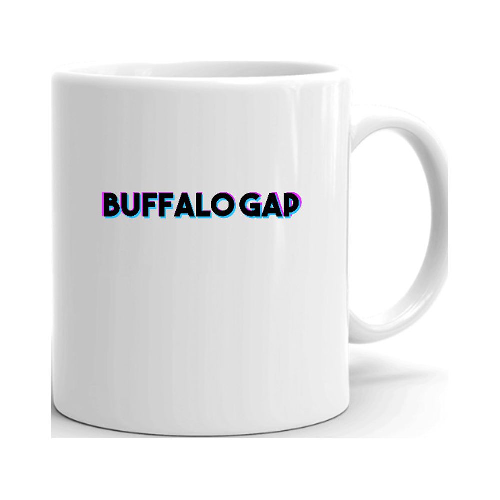 Tri Color Buffalo Gap Ceramic Dishwasher And Microwave Safe Mug ...