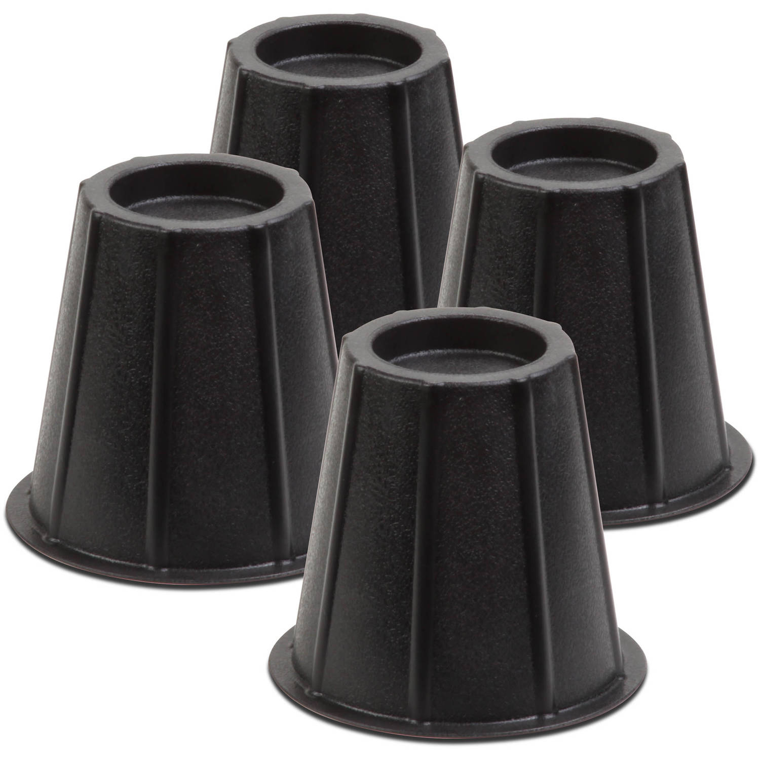 Honey Can Do 6-Inch Black Round Bed Risers