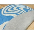 Premium Circular Tufted Rug with Linear Pattern made with High Quality ...