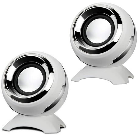 Computer USB-Power Speakers， Mini Desktop Speakers with HiFi Sound ...