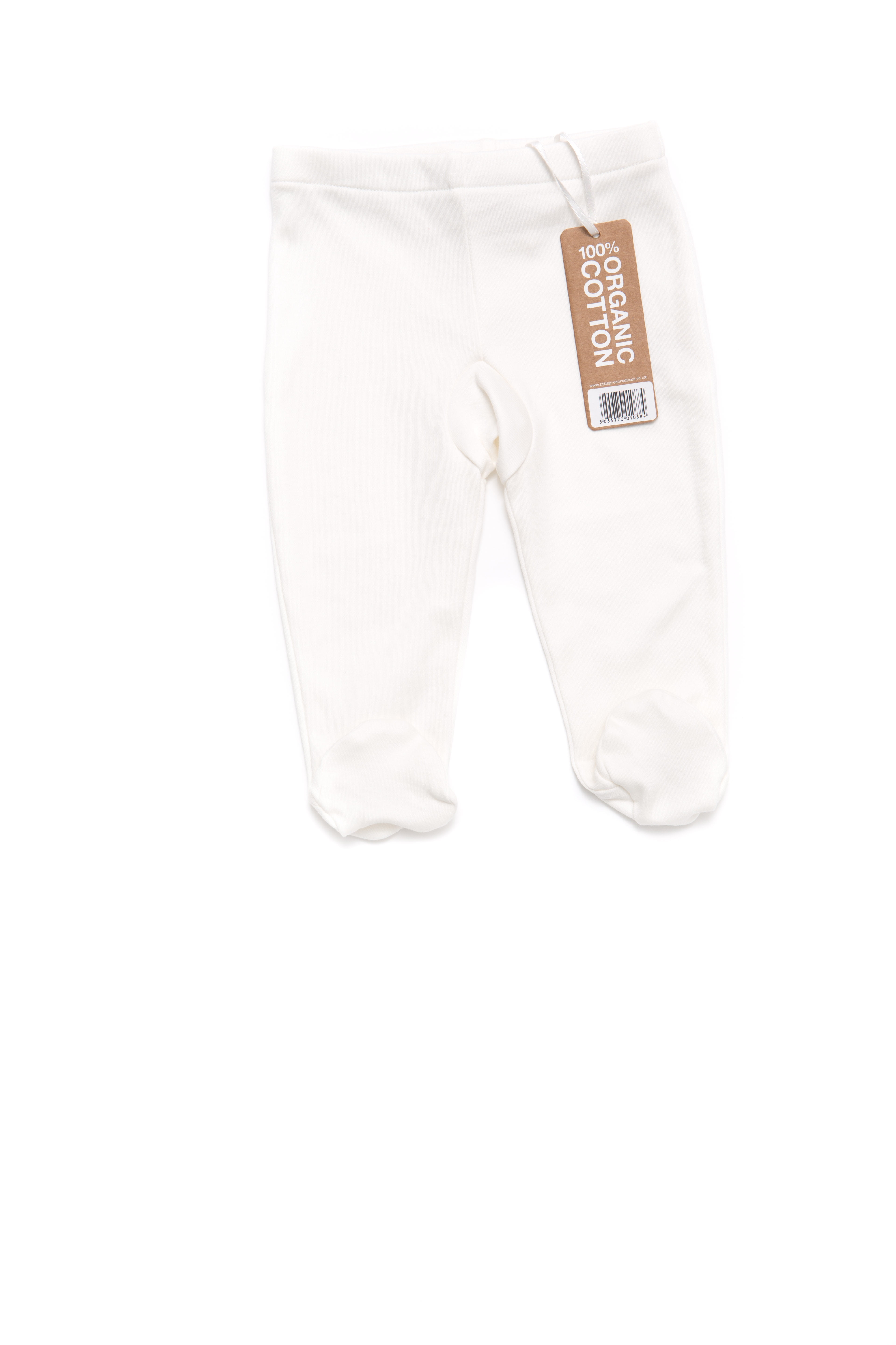 Little Green Radicals Unisex Baby Organic Footed Pants, 12-18M (Natural ...