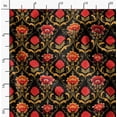 Soimoi Pure Silk Black Fabric By the Yard - 42 Inch Wide - Floral ...
