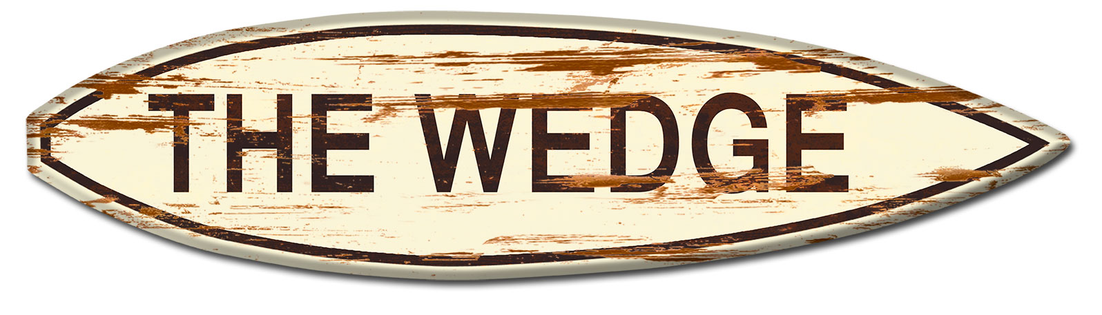 The Wedge Surf Board Wood Print Vintage Sign “Made in the USA with ...