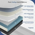 King Mattress, 10 Inch Memory Foam Hybrid Mattress in a Box, Individual Pocket Spring Mattress ...