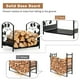 Costway 19'' Firewood Storage Rack Leaf Patterns Firewood Storage ...