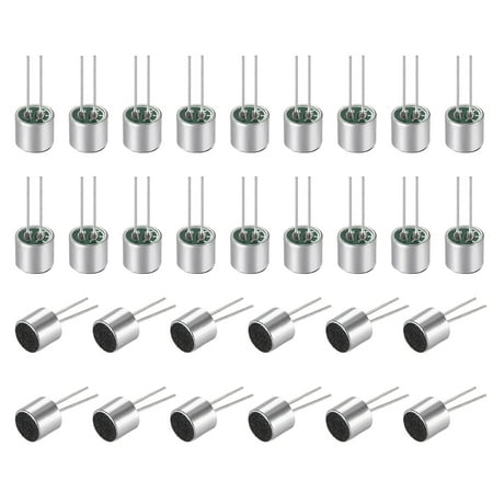 6050 54dB Electret Microphone Pickup 6mm x 5mm Cylindrical Condenser ...