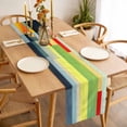 Abstract Art Table Runner 13x60 inch Color Block Modernism Collage Art ...