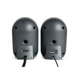 onn. Stereo Speaker with Volume Controls, 3.6 ft 3.5mm Aux with USB ...
