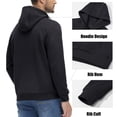 Big and Tall Men Hoodie Plus Size Hooded Sweatshirt Fleece Pullover XLT ...
