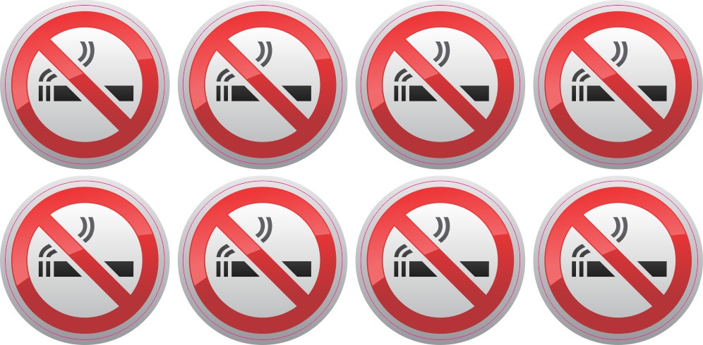 1.5in x 1.5in No Smoking Stickers - Walmart.com