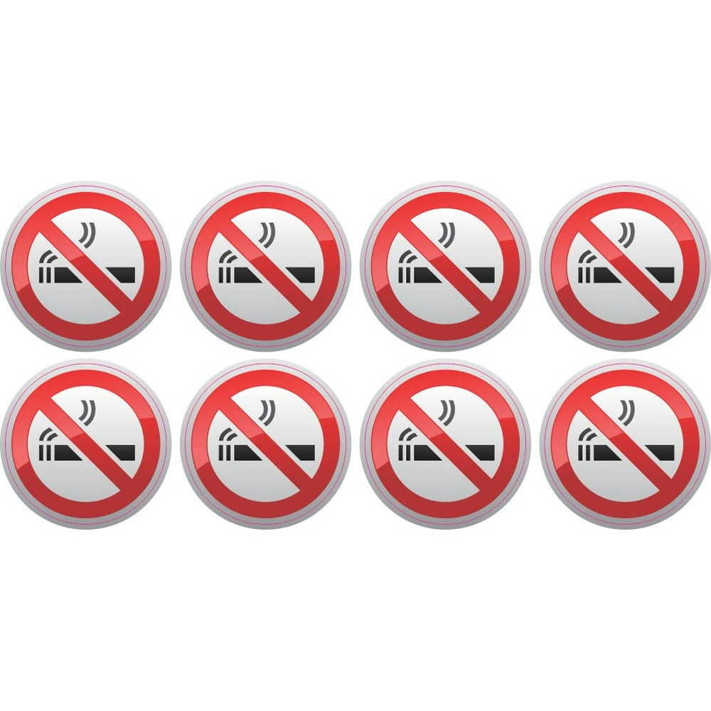 1.5in x 1.5in No Smoking Stickers - Walmart.com - Walmart.com