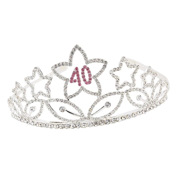 Glitter Birthday Headband Adult Birthday Princess Number Tiara Birthday ...
