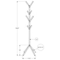 Coat Rack, Hall Tree - Free Standing Metal Coat Rack 8 Hook - 70 ...