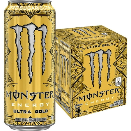 MONSTER ENERGY, Ultra Gold, 473ml, 4Pack, 473mL can - Walmart.ca