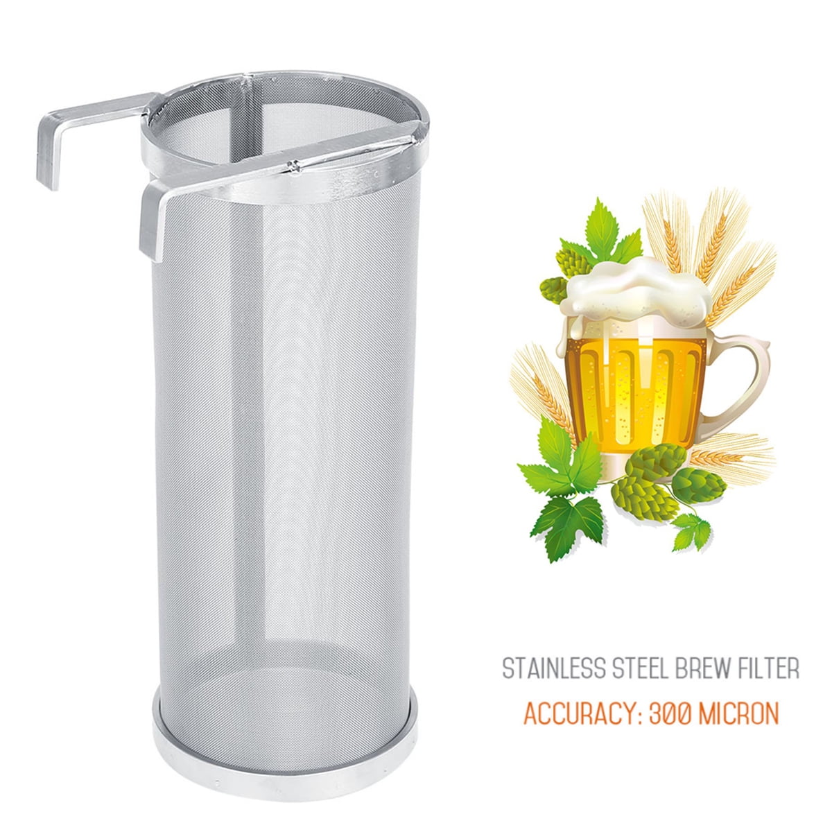 Delaman Stainless Steel Brew Filter Hop Filter Maker Strainer Hopper ...