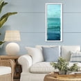 Stupell Industries Cerulean Blend Gradient White Framed Giclee Art ...