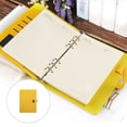 6-Ring Leather Binder Cover Hardcover Notebook, Refillable 160 Lined ...