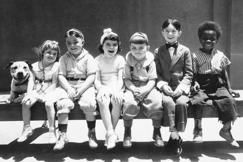 Our Gang 24X36 Poster Little Rascals Spanky,Alfalfa,Buckwheat,Darla ...
