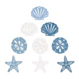 Meijiashe Wooden Shell Scallop Wall Sculpture - Coastal Decor - Walmart.com