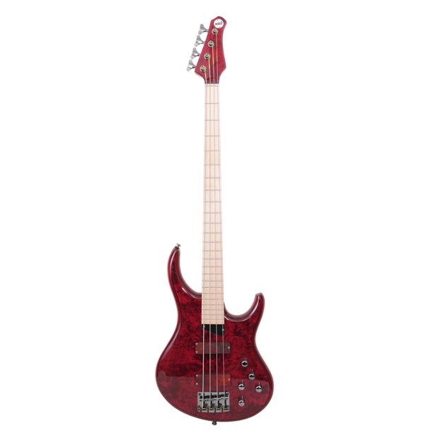 MTD Kingston "The Z" Bass Guitar (4 String, Maple/Transparent Cherry ...