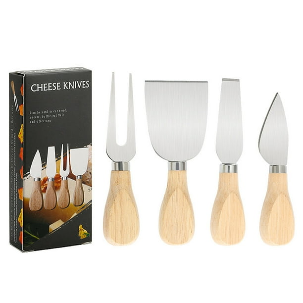 4 Cheese Knives Set Stainless Steel Portable Cheese Knife Set with ...