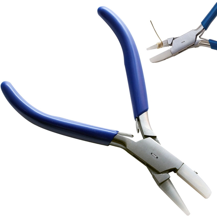 Pliers Round & Flat Nose Nylon Jaw Bead Wire Working Forming Bending ...