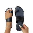 Dvprdro Womens Solid Casual Style Slide Sandals Open Toe Single Strap ...