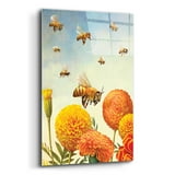 Epic Art '8 Of Fire Bees' by Dan Craig, Acrylic Glass Wall Art, 16"x24 ...