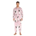 1-Pack Onesie Adult Hooded Pajamas, Soft Fleece Full Zip One Piece ...