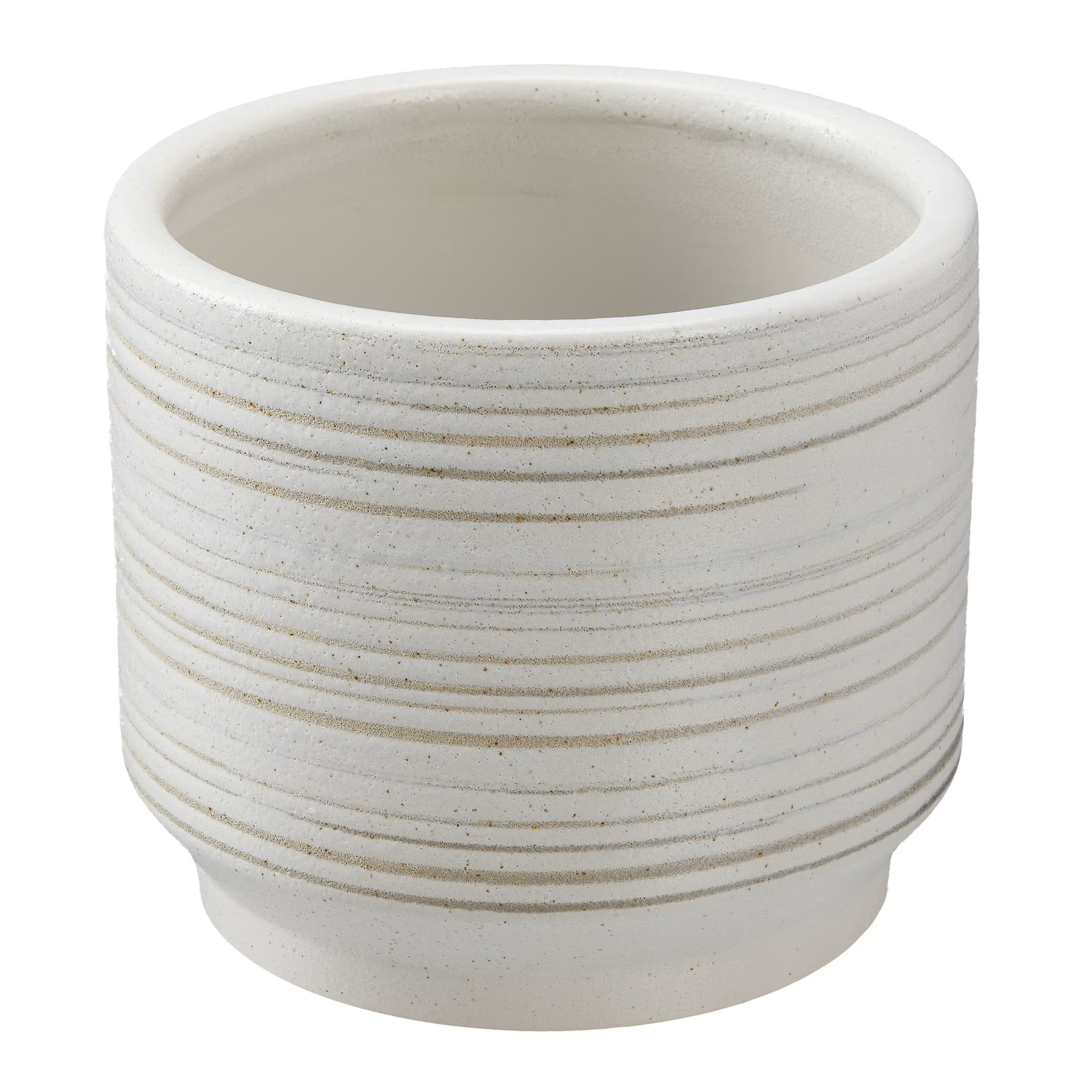 Click here for Better Homes & Gardens 6 Ceramic Striped Pot-White... prices