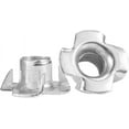 5/16"-18 Stainless T-Nuts, 304 Stainless Steel Four-jaw, Pronged Tee ...