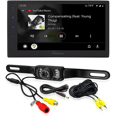 Pioneer 6.8'' Touchscreen Double-DIN Receiver with Bluetooth, CarPlay, Radio, AUX - Walmart.com