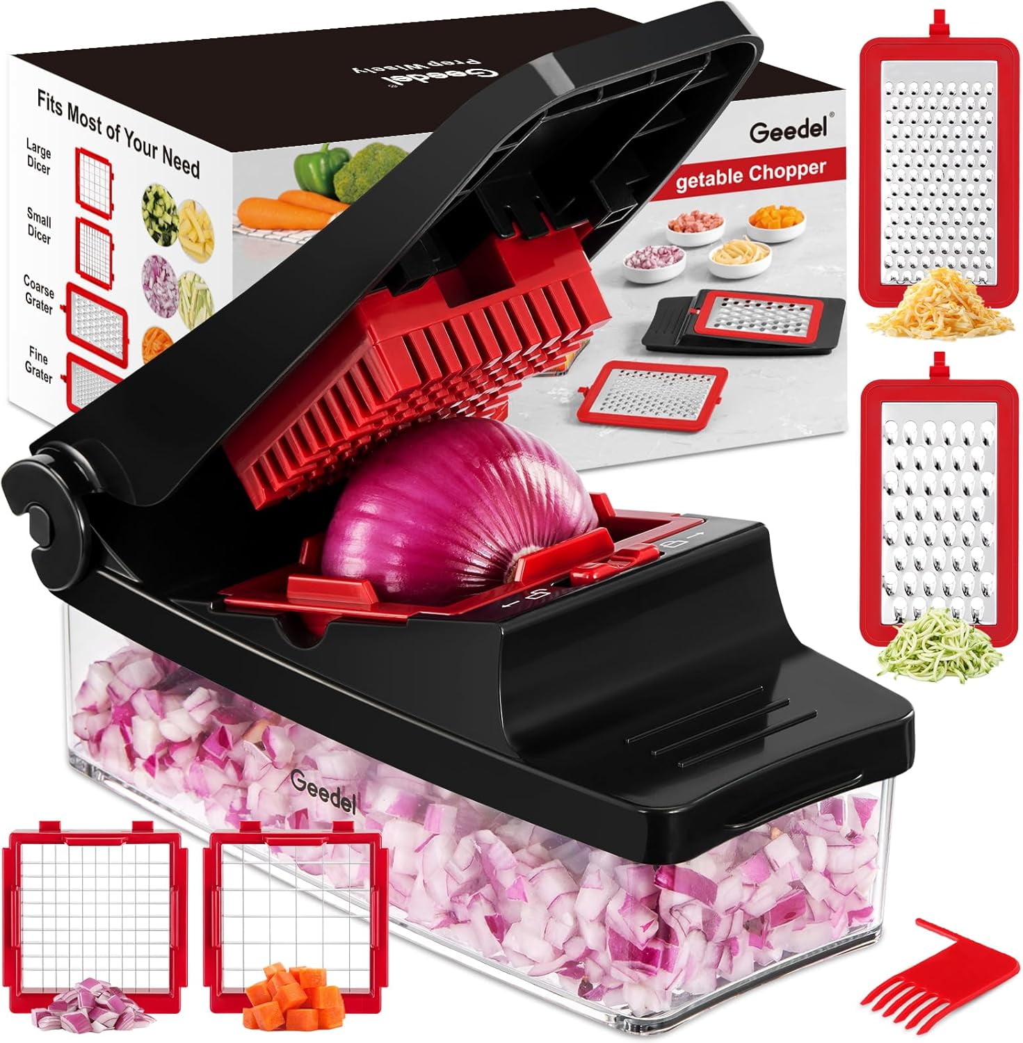 SHIBA-Vegetable Chopper, Food Onion Cutter, Vegetable Mandoline Slicer ...
