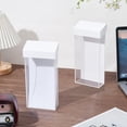 Acrylic Outdoor Brochure Holder Wall Mount Storage Box Rectangle White ...