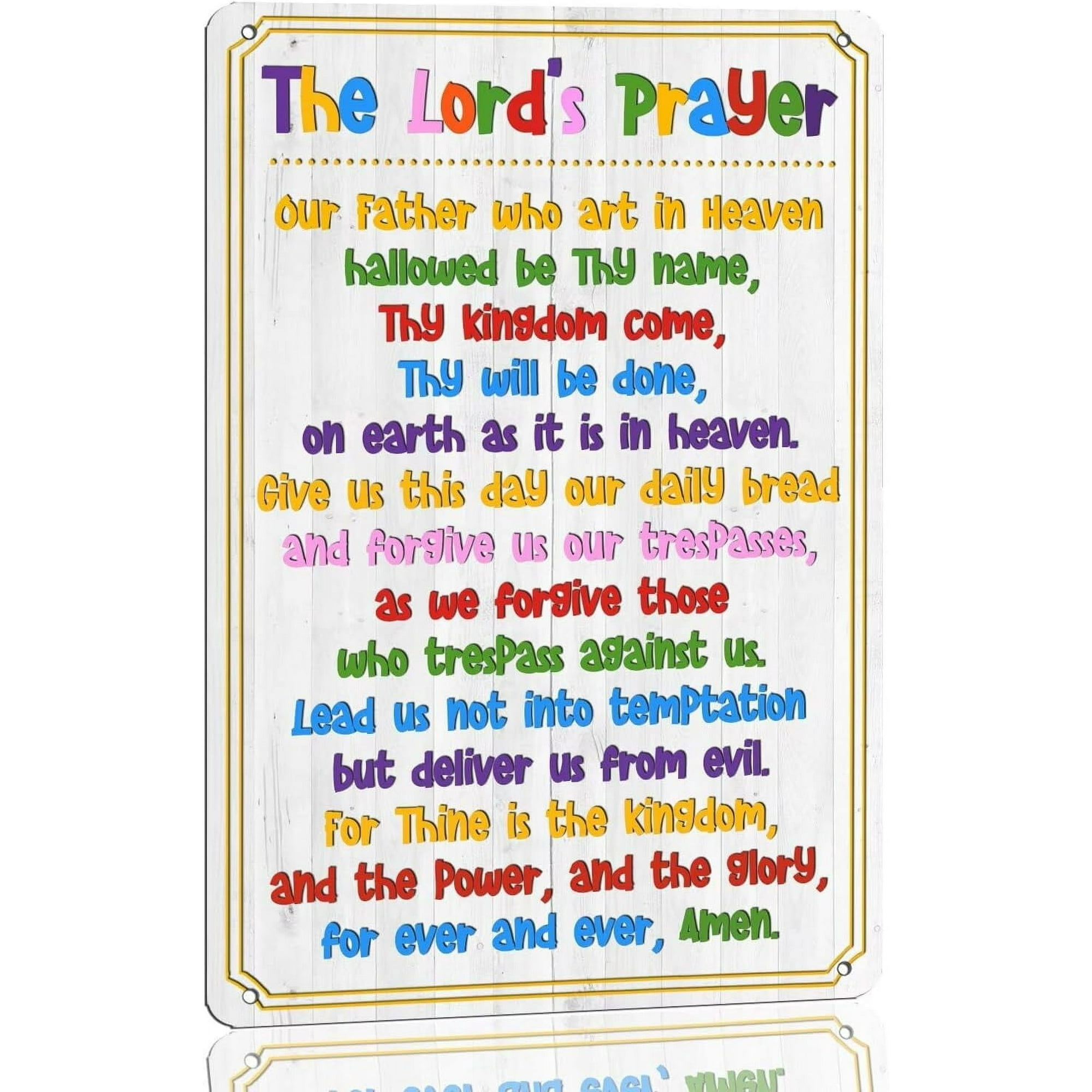 Click here for Aocisuki The Lords Prayer Metal Sign Our Father Pr... prices