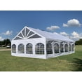 30'x20' PE Marquee - Party Tent Canopy Shelter with Clear Ends By DELTA ...
