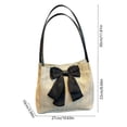 Dvumao Organizers and Storage, Small Grass Woven Bag For Women Large ...