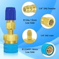 Fymlhomi R1234YF Quick Coupler, R1234yf to R134a Adapter,1234yf to 134a ...