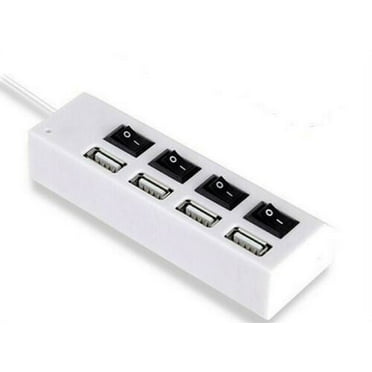 4 Port USB Hub Expander for Laptop PC Computer, External Multi 2.0 ...