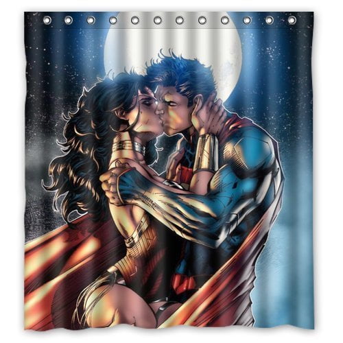 Click here for Touxihaa Superman Shower Curtain Bathroom Curtain... prices