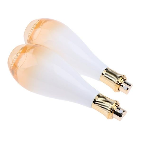 Juego de 2 botellas atomizadoras de perfume de vidrio con bomba vacía y ...