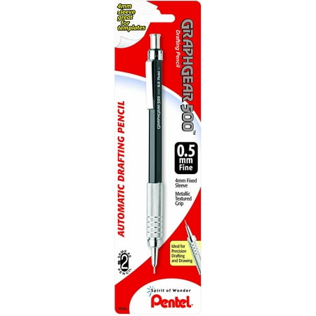 Pentel Graph Gear 500 Automatic Drafting Pencil, 0.5mm, Black Barrel, 1 ...