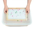 2Pcs Double Layer Wooden Paper Mold with Net Screen Handmade Crafting ...